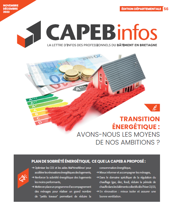 CAPEB Infos de novembre-décembre 2022 ・ CAPEB